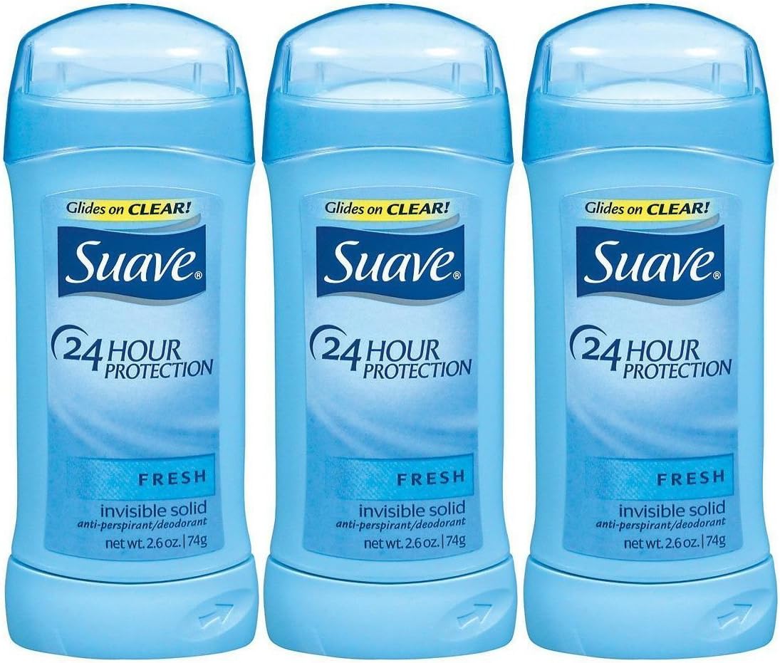 Amazon.com : Suave Invisible Solid Baby Powder For Women, 2.6 oz ...