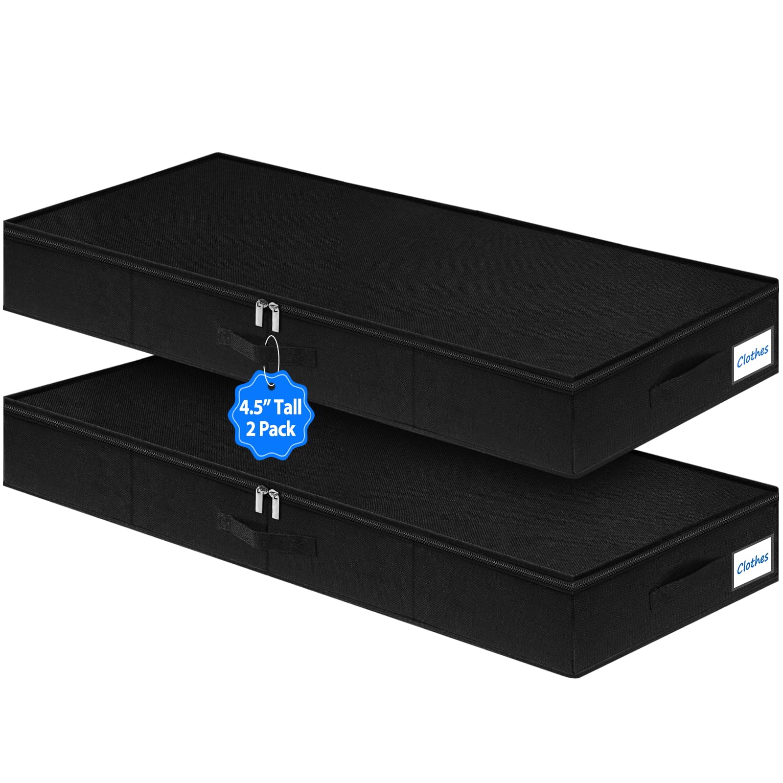 Amazon.com: Under Bed Storage Containers, Low Profile Underbed Storage ...