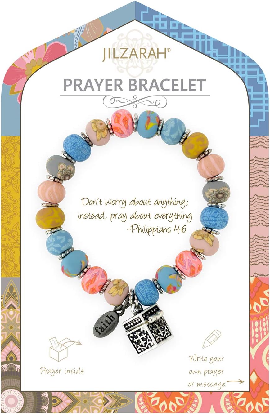 Amazon.com: JILZARAH Prayer Bracelet (Seashell Pastel): Clothing, Shoes ...