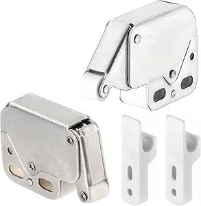 2 Pack Mini Latch Automatic Spring Catch – Push to Open Touch Latches ...