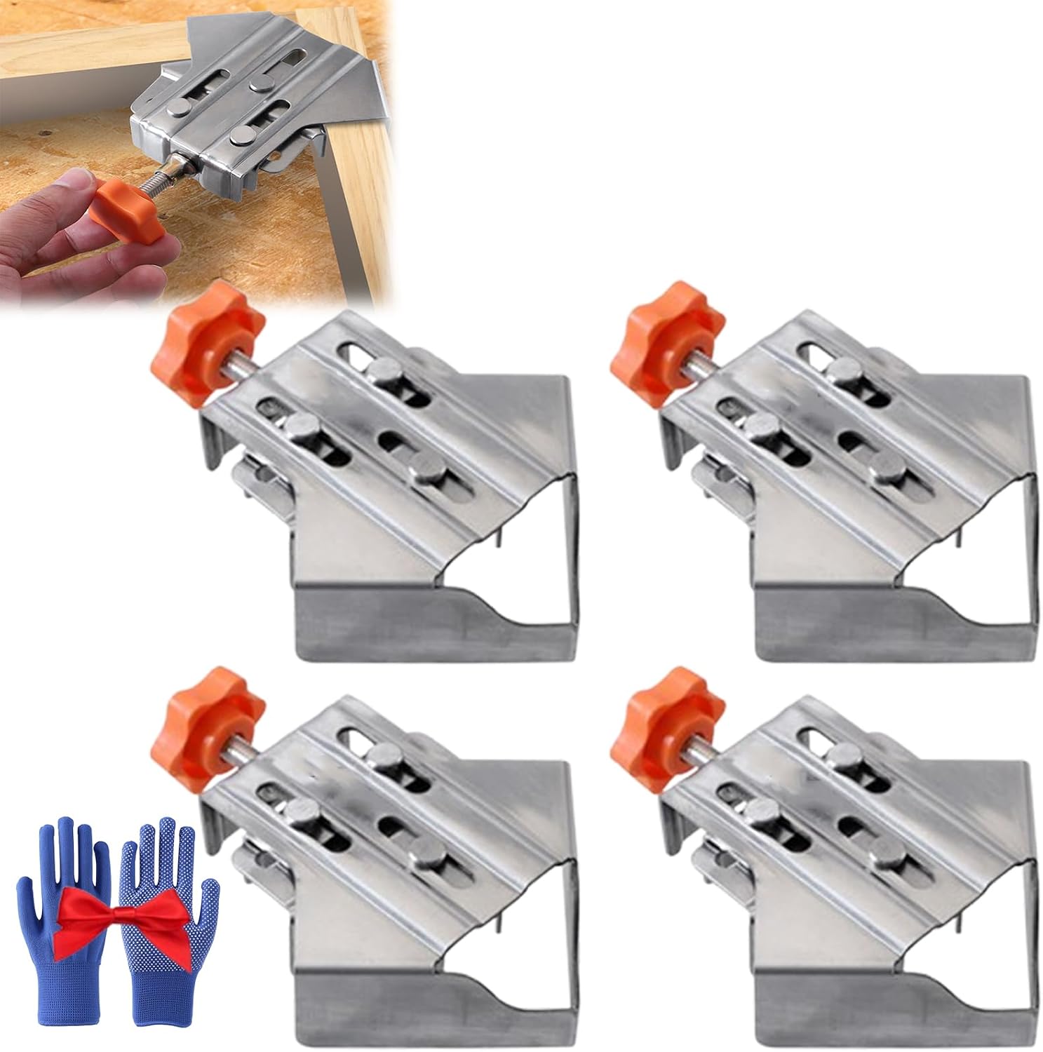 Stainless Steel 90 Degree Clamp 4-Pack - Quick Right Angle Fixing Clip ...