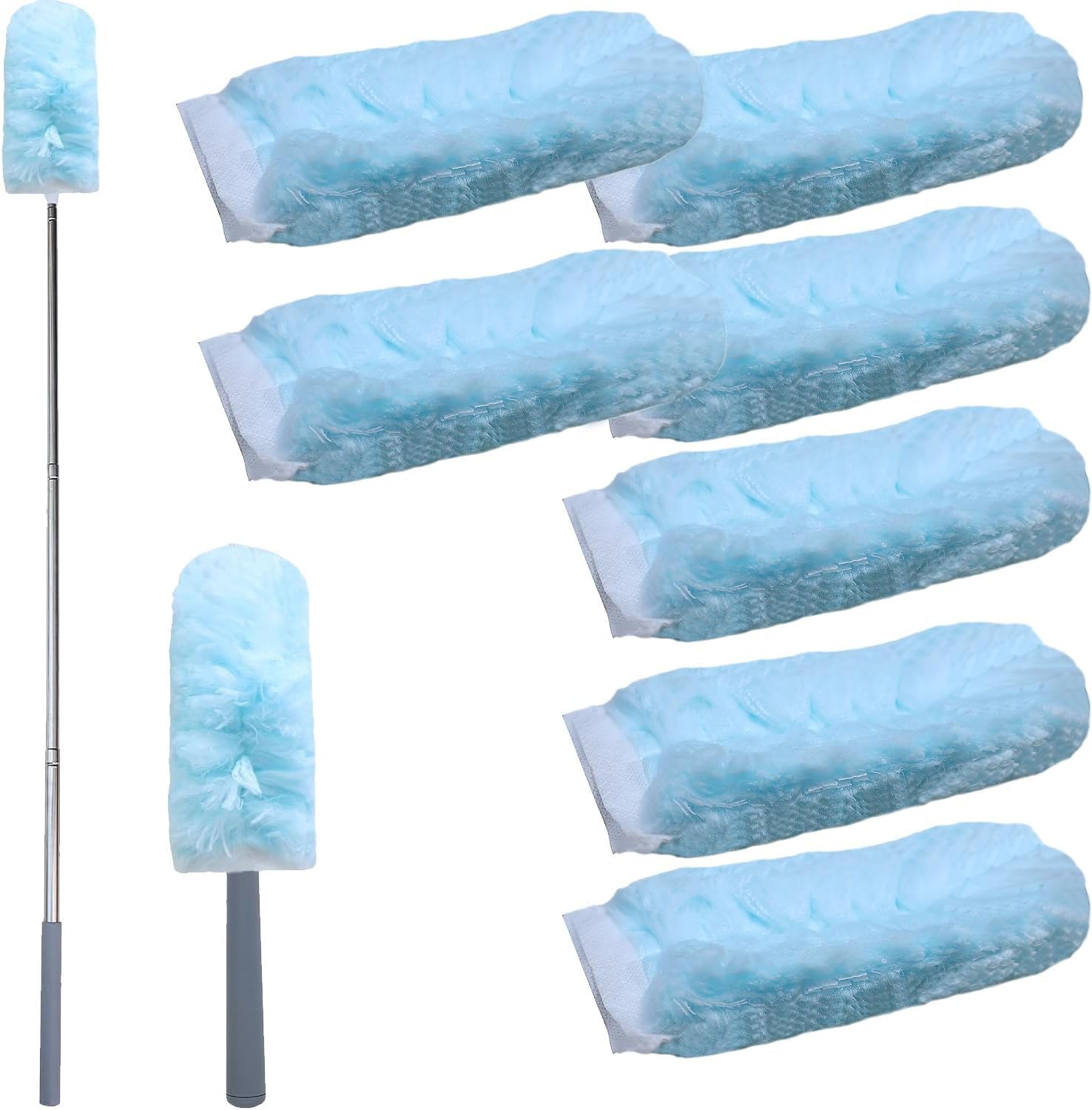 Amazon.com: 20 Count Two Sides Replacement Duster Head with 2 Handle ...
