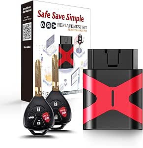 Amazon.com: 2 Programmable Keyfob Scanner Tool, Replacement Car Keys ...