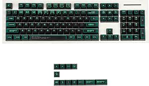 Amazon.com: YMDK 116 Key Green Cyber Style Five Side Dye Sub PBT ...