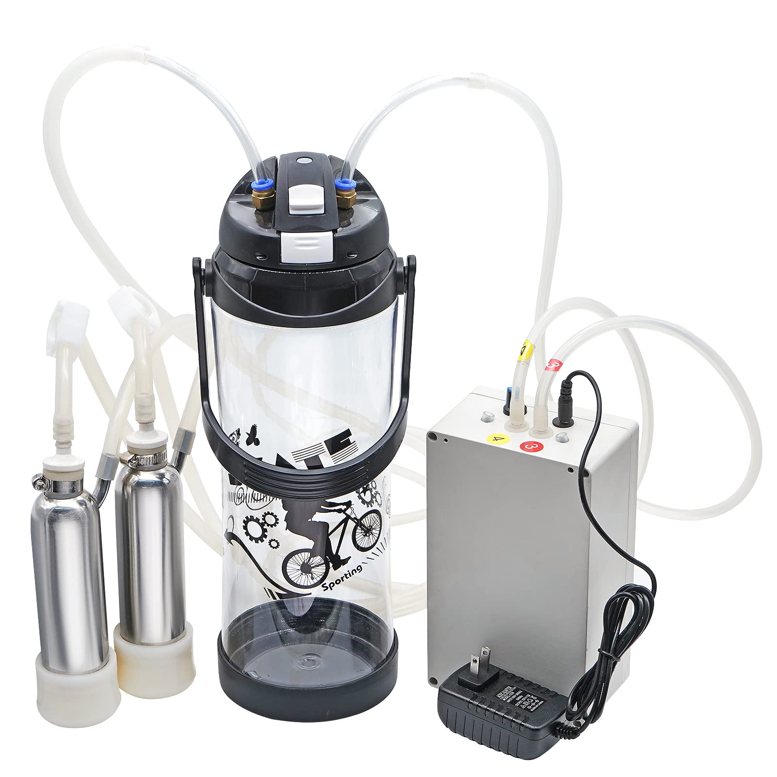 MUDUOBAN Milking Machine For Cows 3L Pulsation Vacuum Electric Suction MUDUOBAN Milking Machine For Cows 3L Pulsation Vacuum Electric Suction