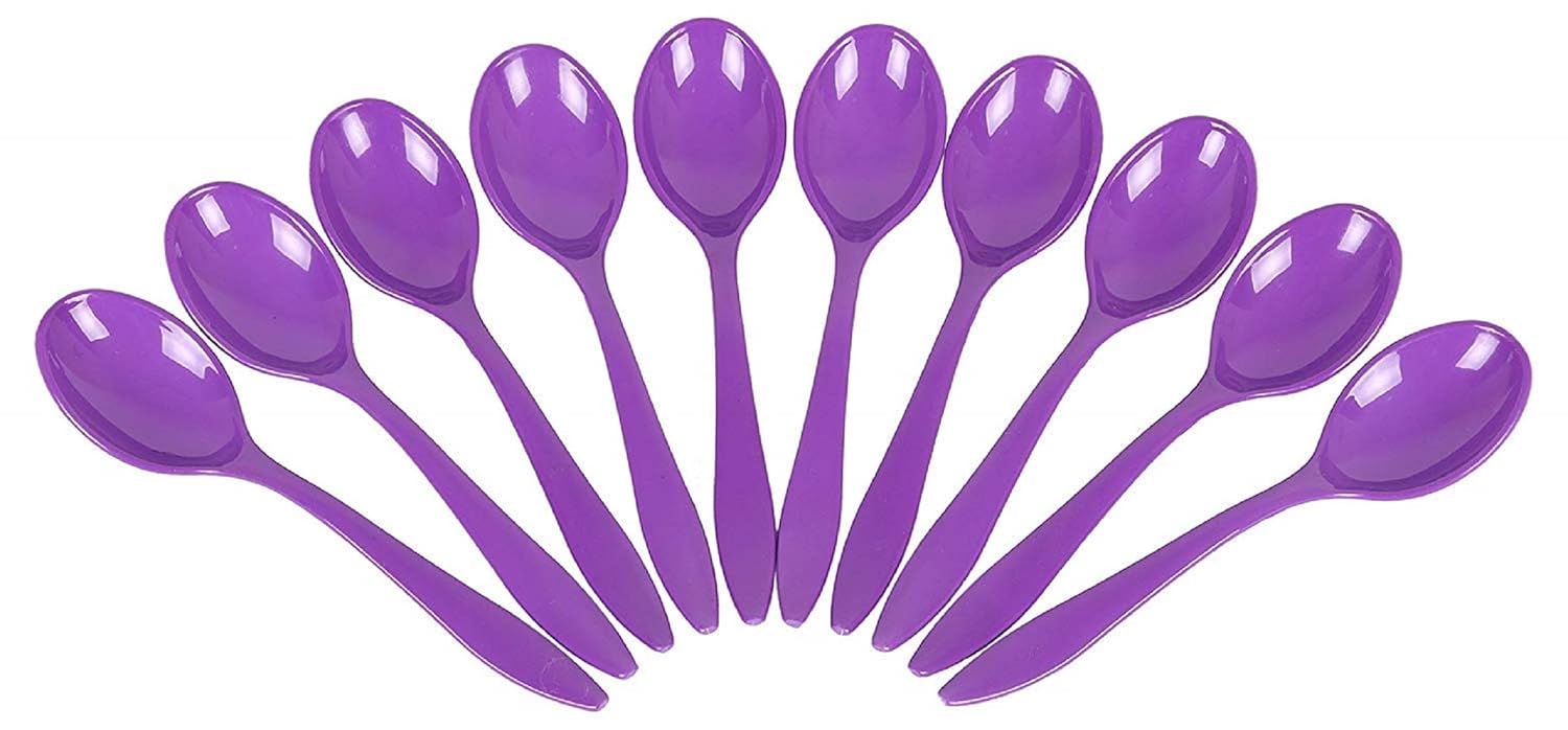 Buy CLTLLZEN Plastic Spoon Set of 10/Dining Spoon Set/Baby Spoon Online ...