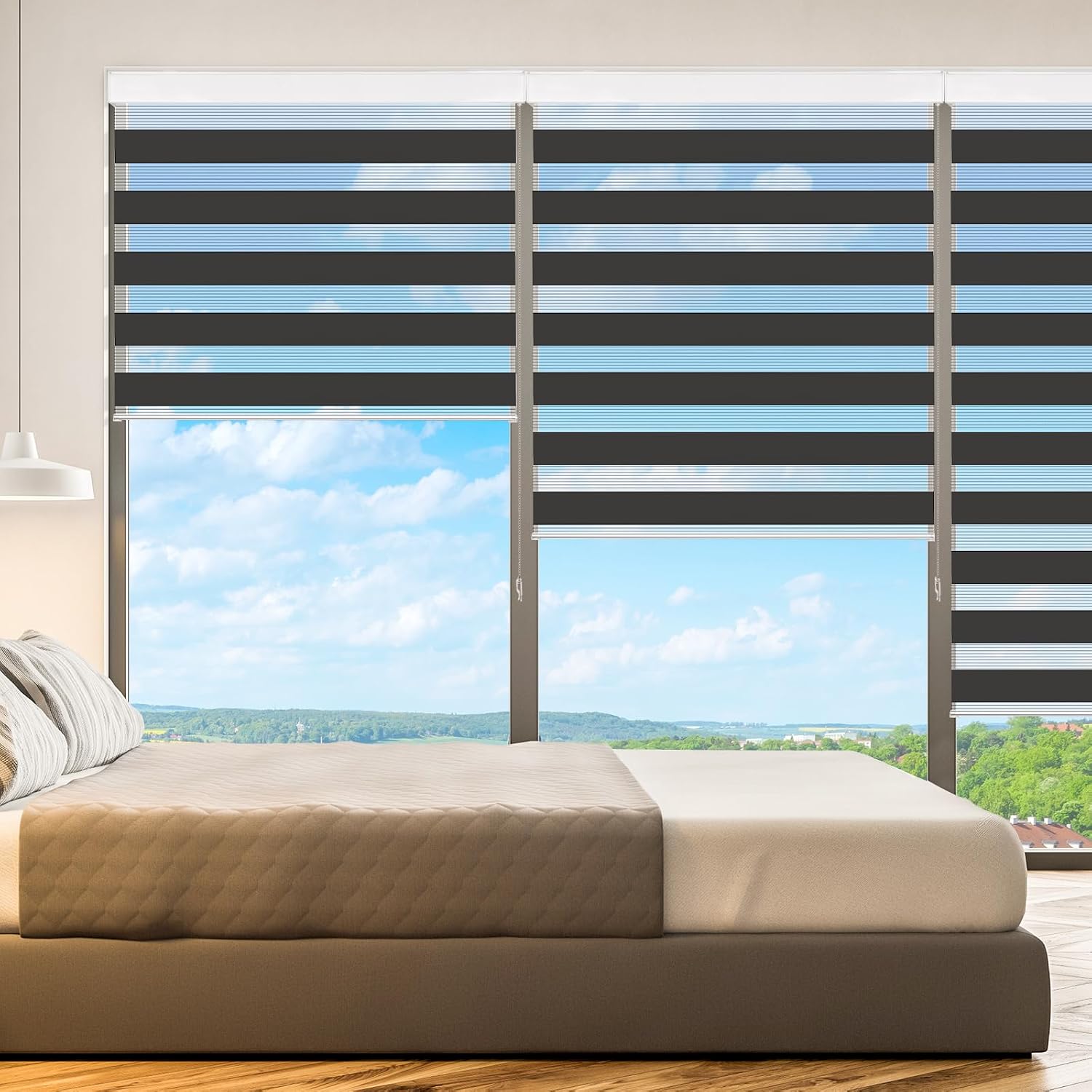 Zebra Blinds – Persianas enrollables dobles para ventanas, tratamientos ...