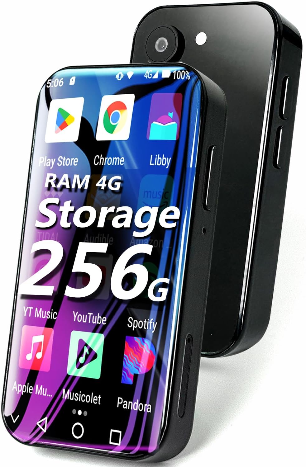 Amazon.com: 256GB MP4 Player with Bluetooth WiFi 4G Internet, Mini MP3 ...