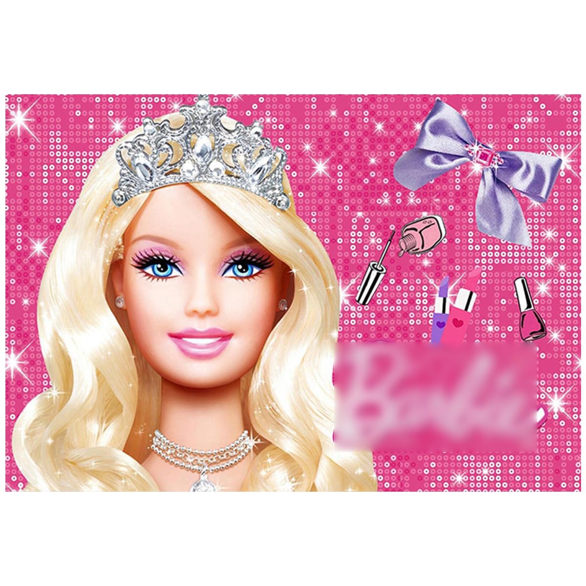 APDDHJ Princess Backdrop 5x3FT Princess Birthday Party Backdrop ...