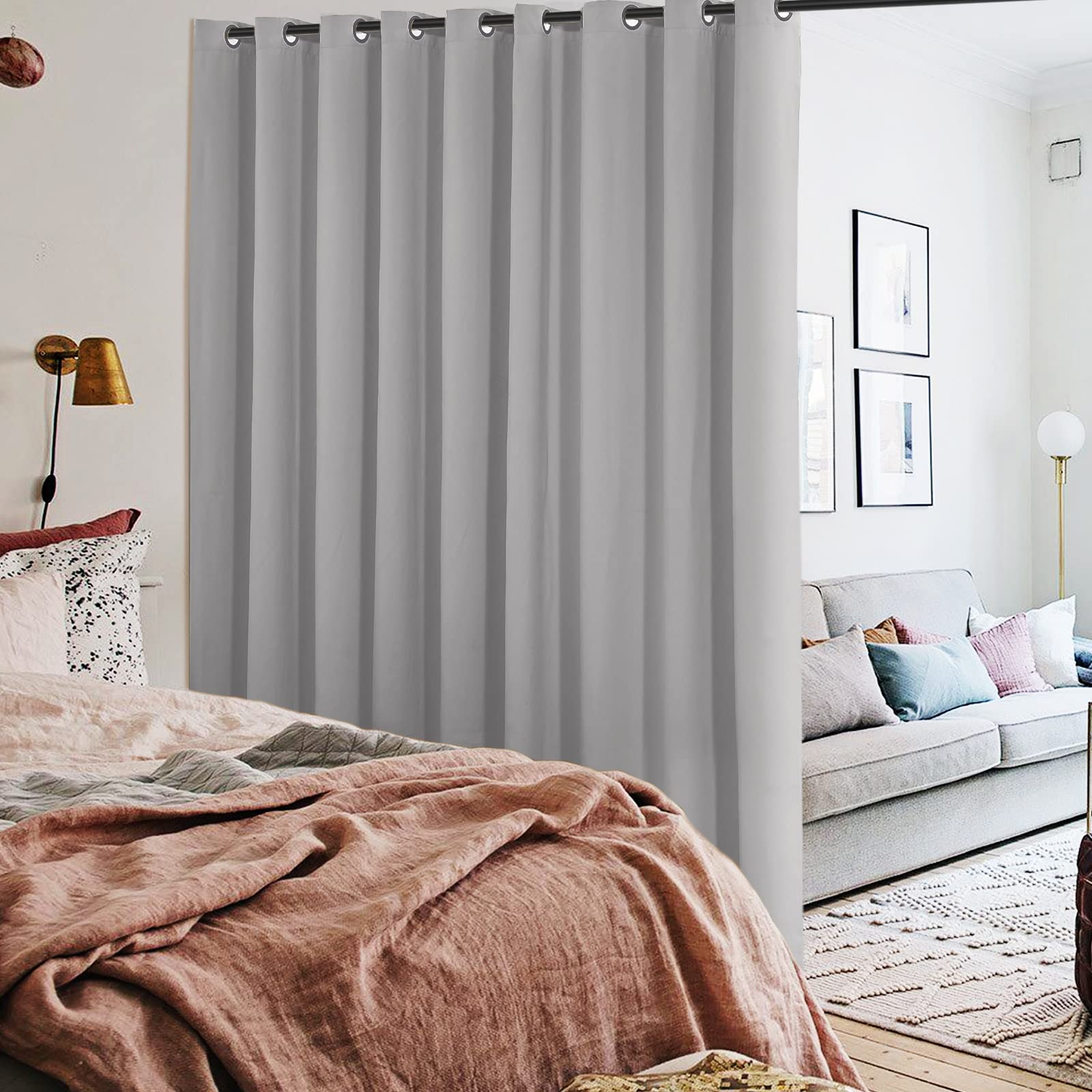Amazon.com: INOVADAY Room Divider Curtain for Living Room, Wall Divider ...