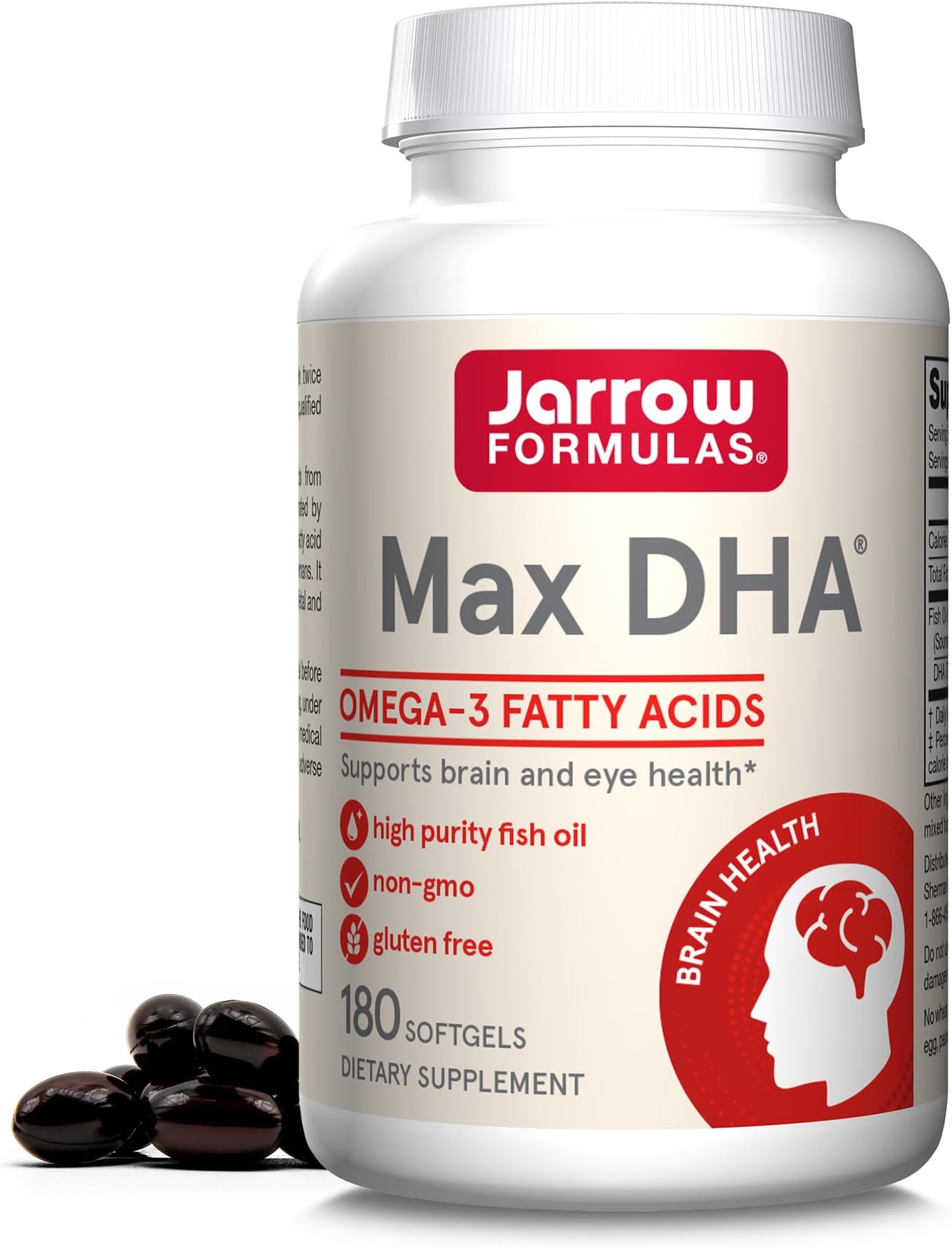 Amazon.com: Jarrow Formulas MaxDHA - 180 cápsulas blandas - Aceite de ...