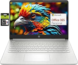 Amazon.com: HP 14 Premium HD Portable Laptop Computer Students Business ...