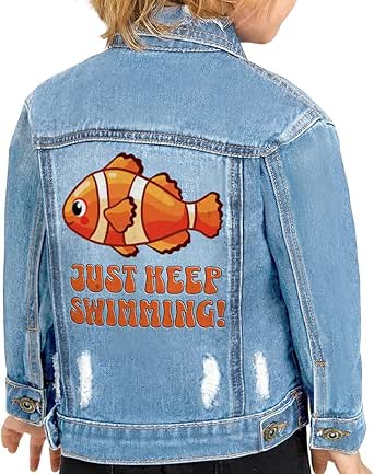 Amazon.com: Just Keep Swimming Toddler Denim Jacket - Clothing for Boys ...