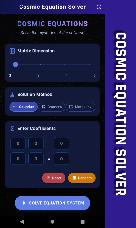Math Solver: Systems of Equations Calculator - Gaussian, Cramer & Matrix - Solve & Graph Systems ...