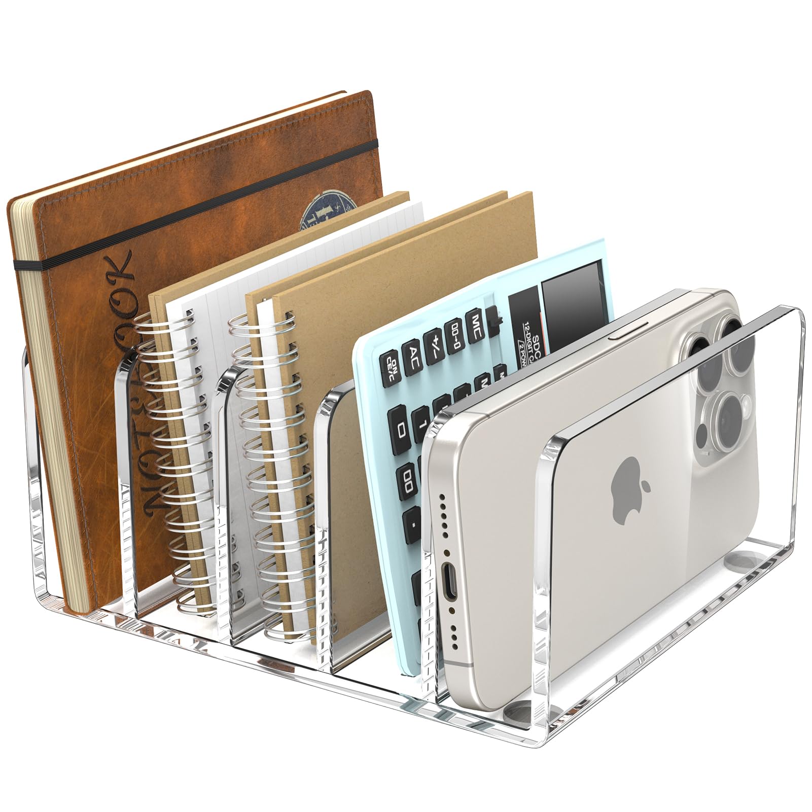 Snapklik.com : 5 Section Mail Organizer, Clear Acrylic Letter Organizer ...