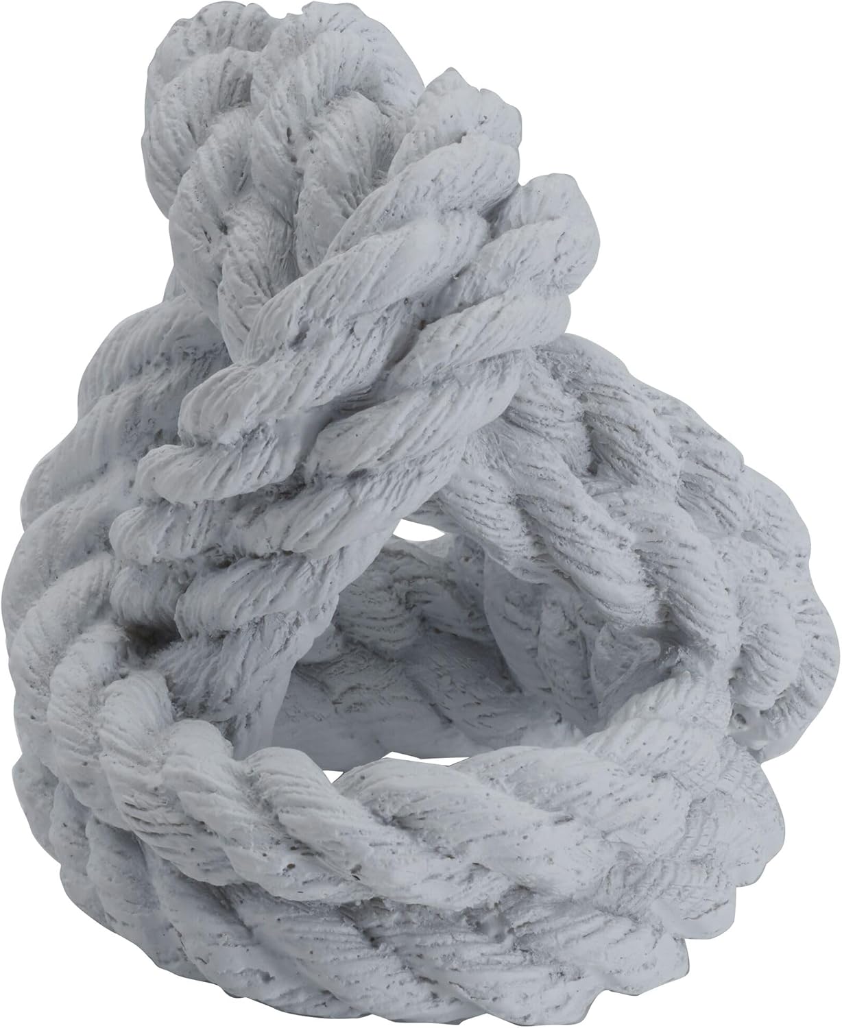 Amazon.com: Elements Decorative White Braided Rope Knot Figurine ...