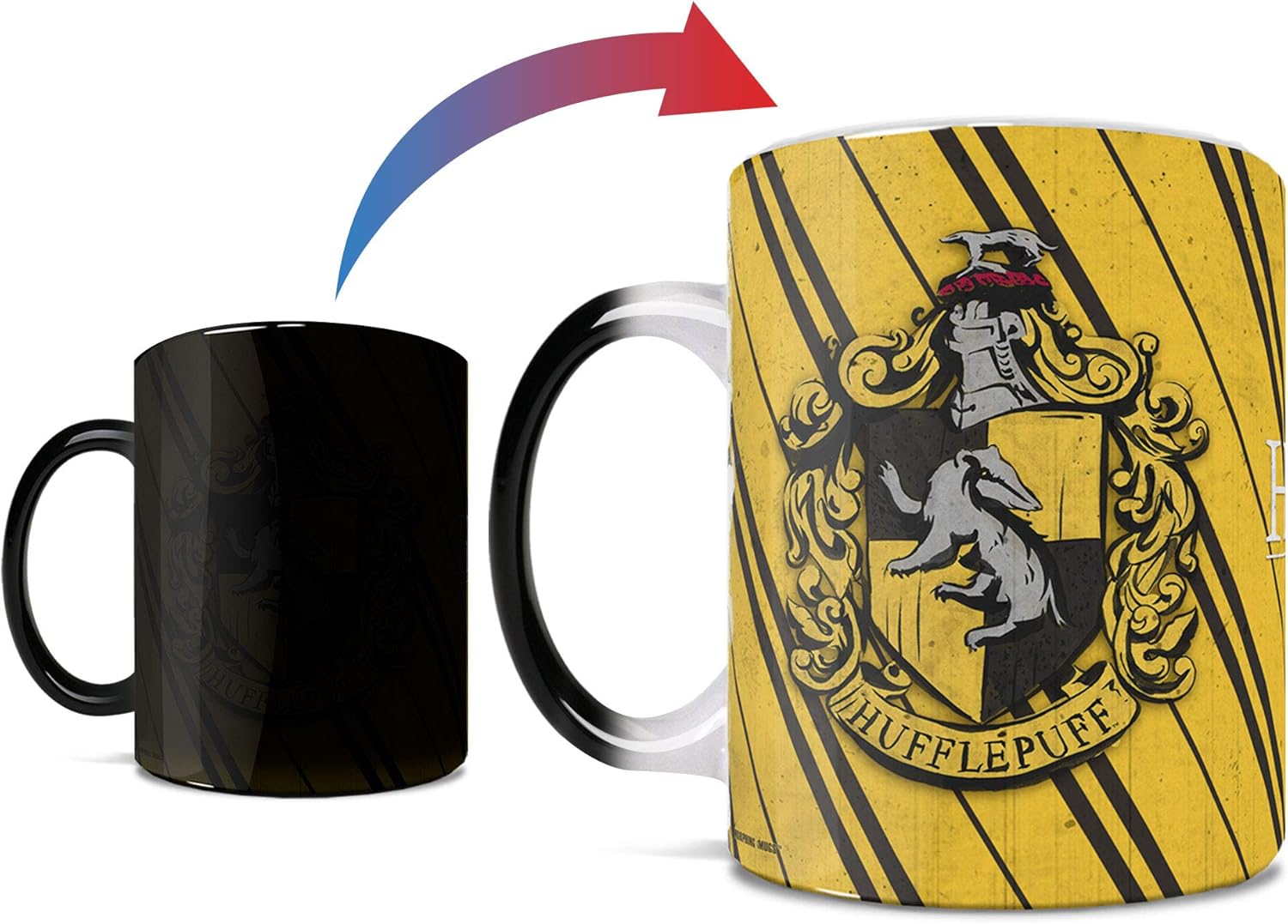 Amazon.com: Morphing Mugs Harry Potter – Hufflepuff - Hogwarts House ...