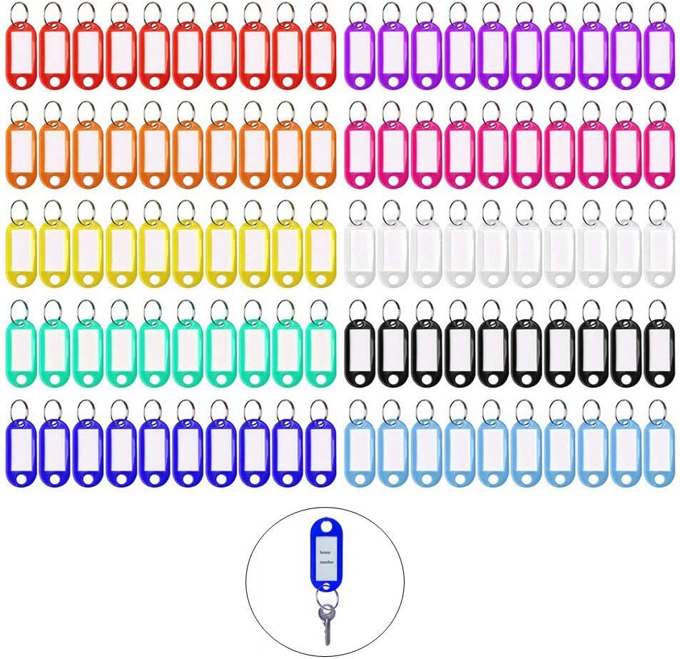 Key Tag Man – 200 étiquettes pour clés (bleu) : Amazon.fr: Bricolage