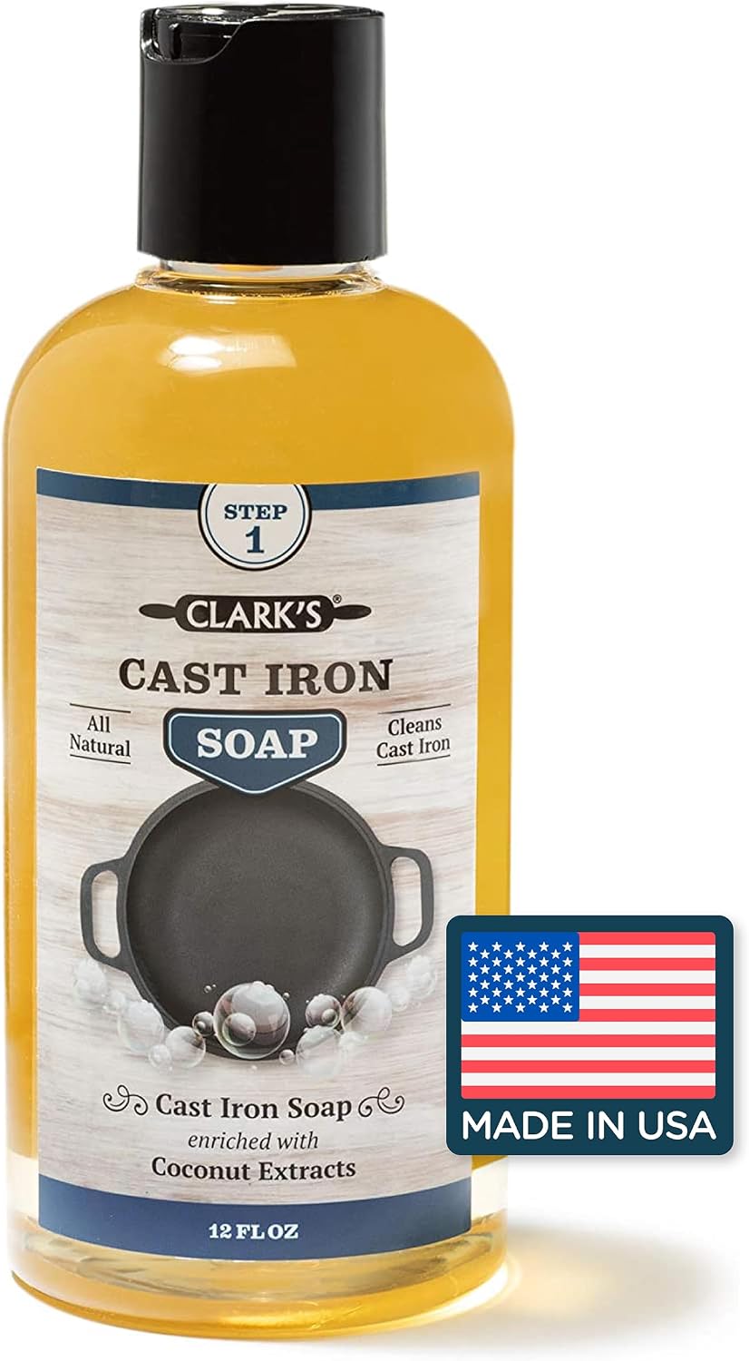 Amazon.com: CLARK'S Cast Iron Cleaner 12 oz, Made in USA, Plant Based ...