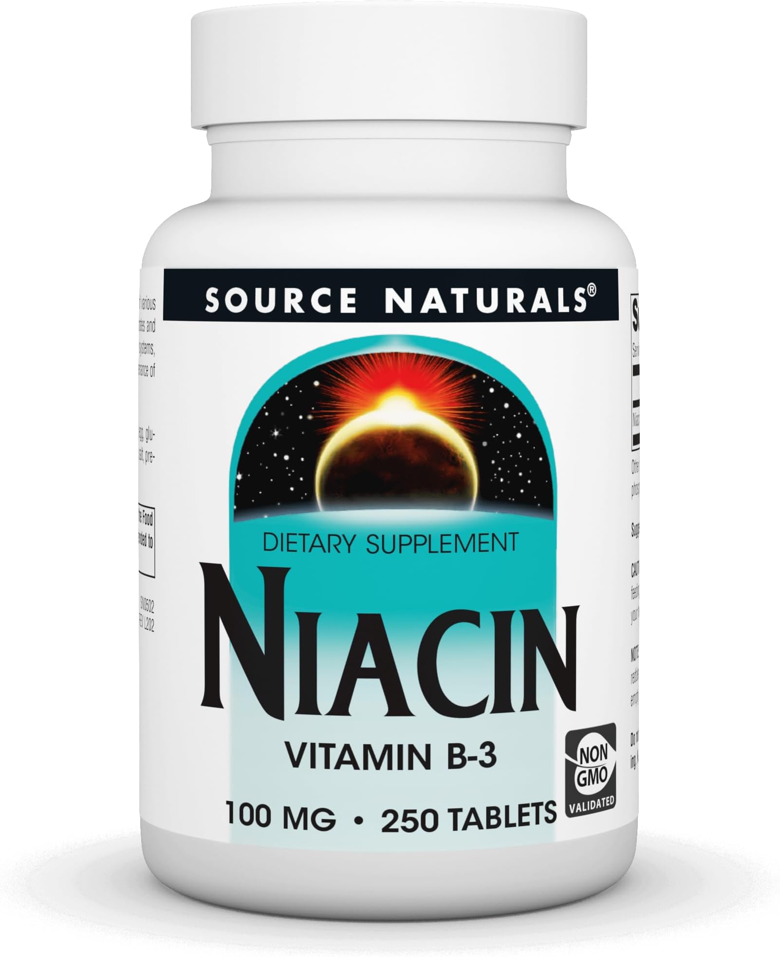 Amazon.com: Source Naturals Niacin 100 mg Vitamin B-3, Non-GMO - 250 ...