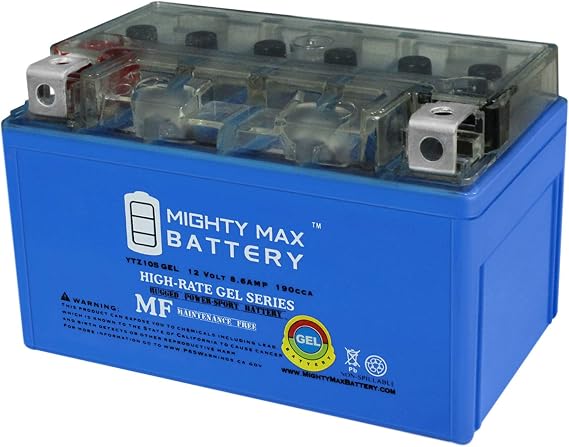 Mighty Max Battery 12V 8.6AH 190CCA GEL Battery for Yamaha YZF-R1 (2004 ...