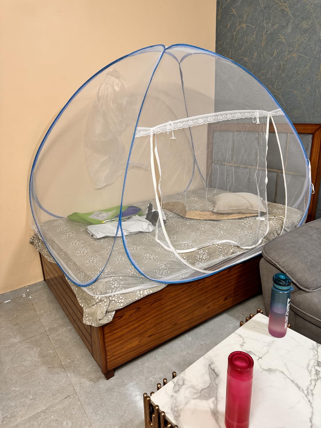STORIA Mosquito Net for Single Bed Machardani, Folding Mosquito net for ...