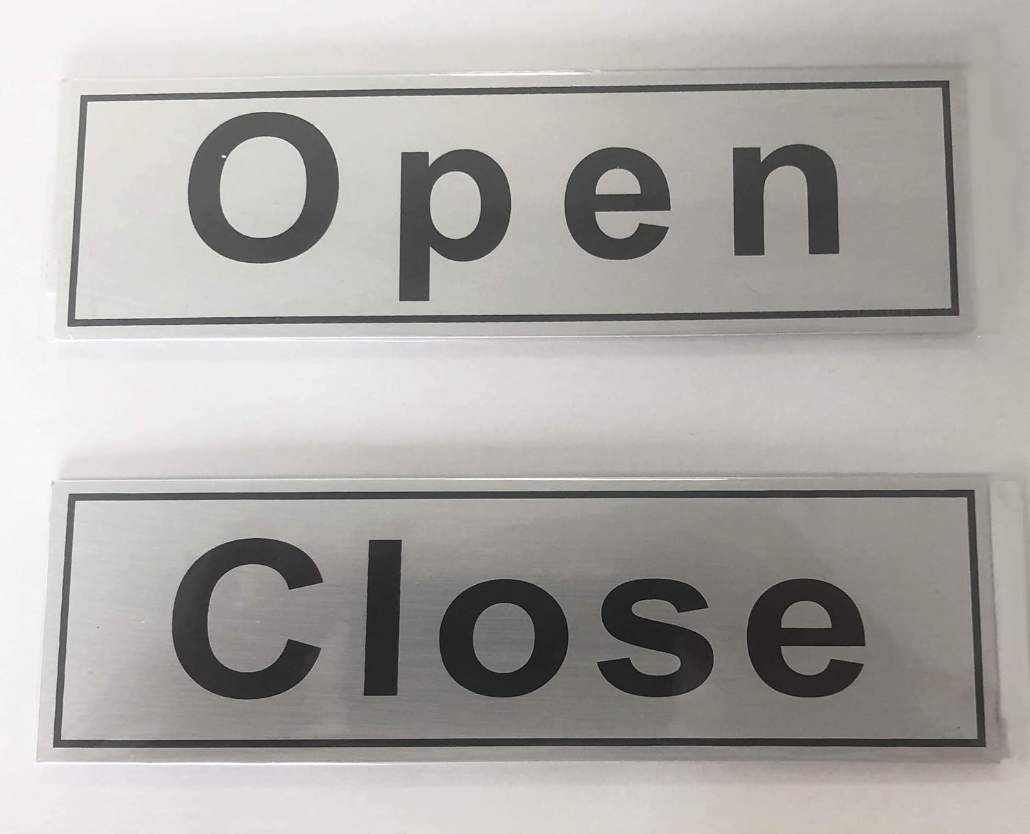 OPEN CLOSE Sign Office Business Shop Signs Self Adhesive Sticker ...