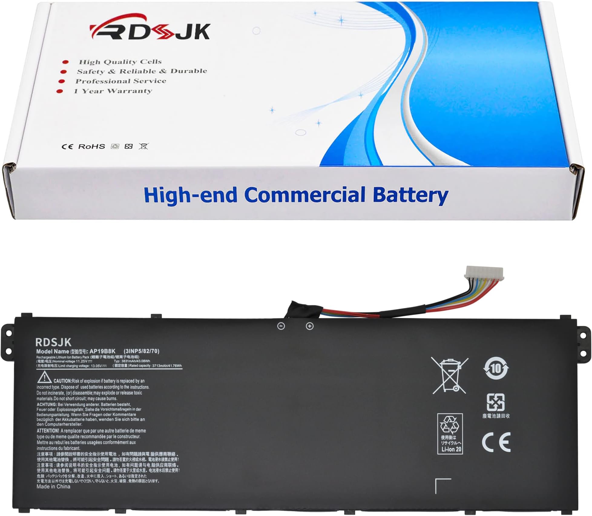 AP19B8K Laptop Battery for Acer Aspire 3 A314-22 A315-23 A315-56 A315 ...