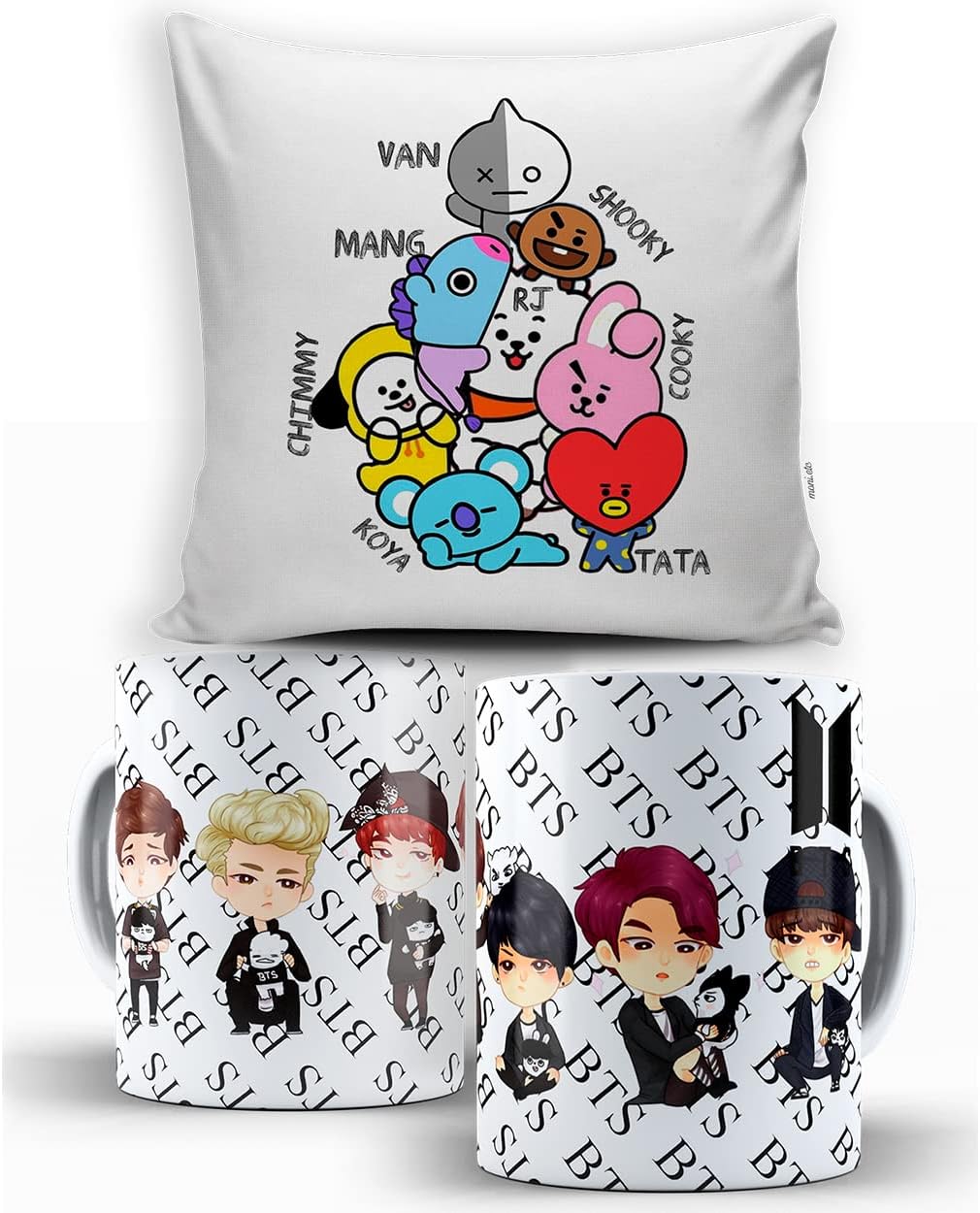 KIT Almofada BT21 + Caneca BTS Chibi | Amazon.com.br