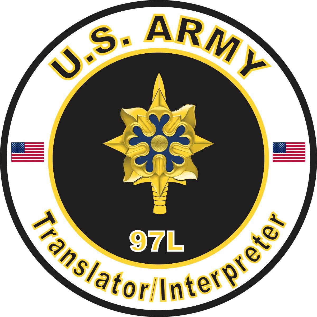 Amazon.com - US Army MOS 97L Translator/Interpreter 3.8 Inch Decal