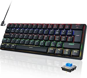 Redragon 60% compact mechanical gaming keyboard : Amazon.co.uk: PC ...
