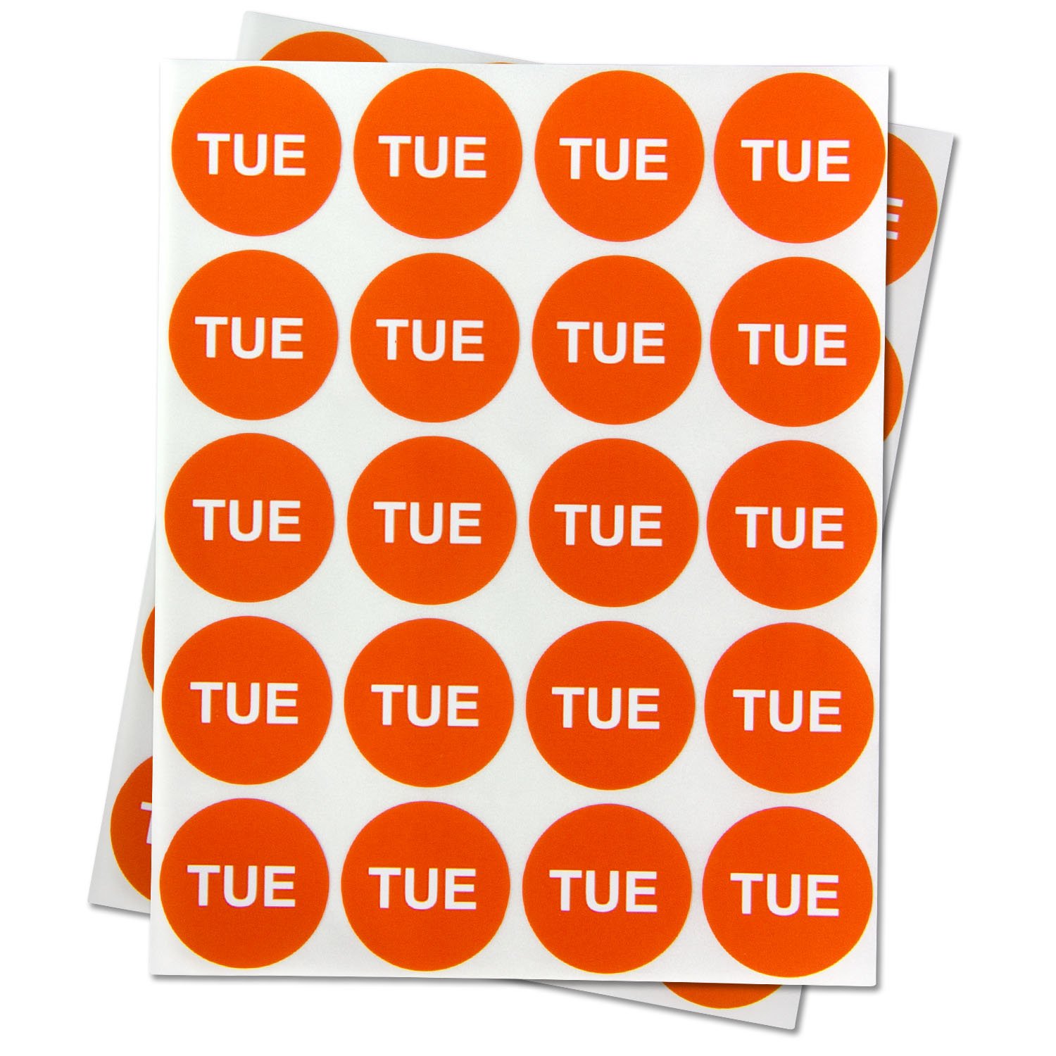 Amazon.com : 300 Tuesday Labels - Days of The Week Stickers - Food ...