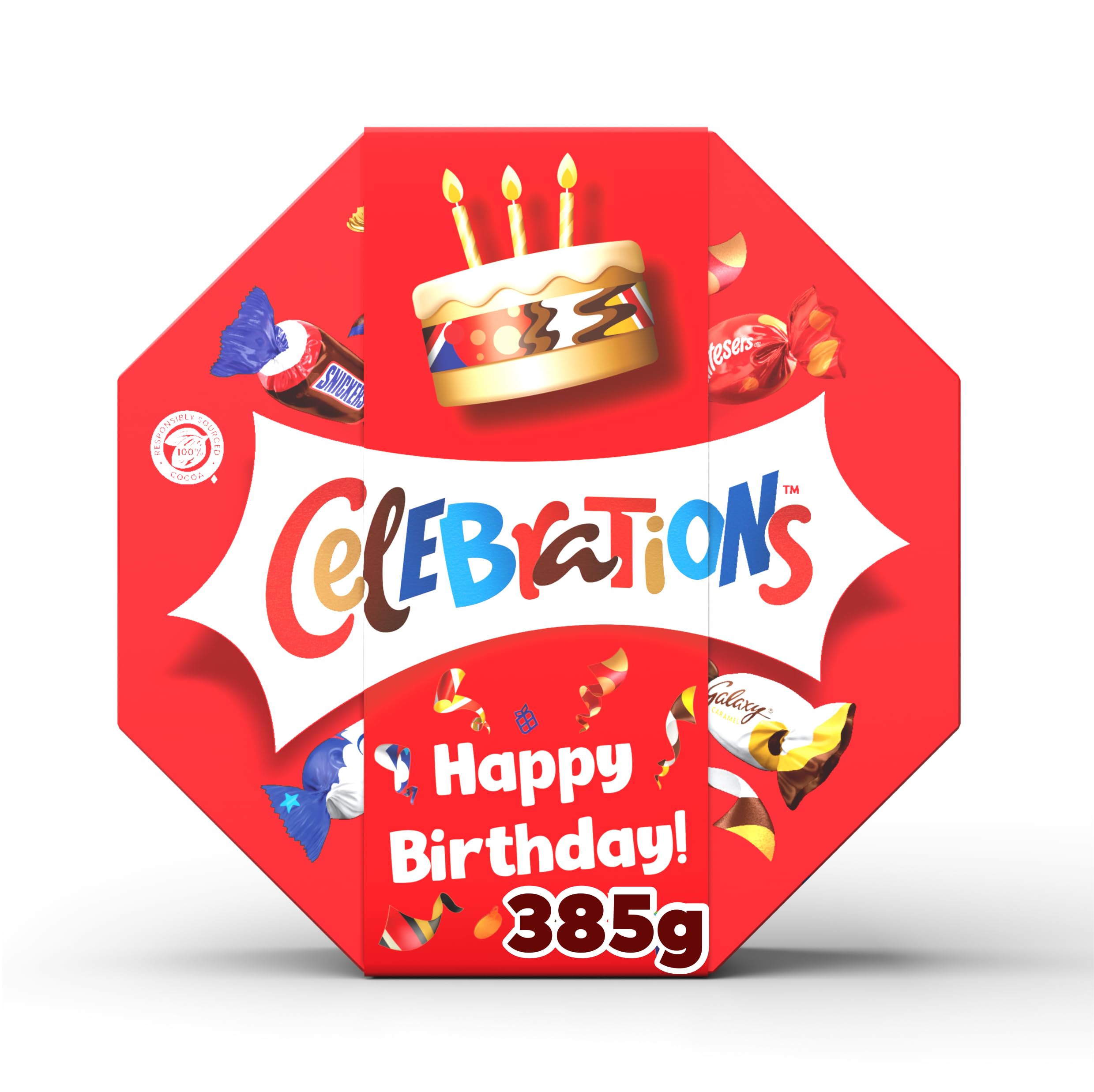 Celebrations Milk Personalised, 'Happy Birthday' sleeved Chocolate Gift ...