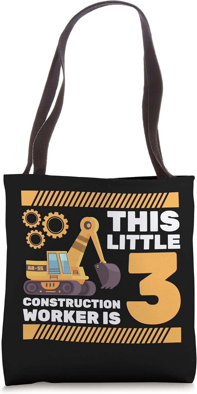 Amazon.com: Excavator Operator Birthday Little Construction Worker is 3 ...