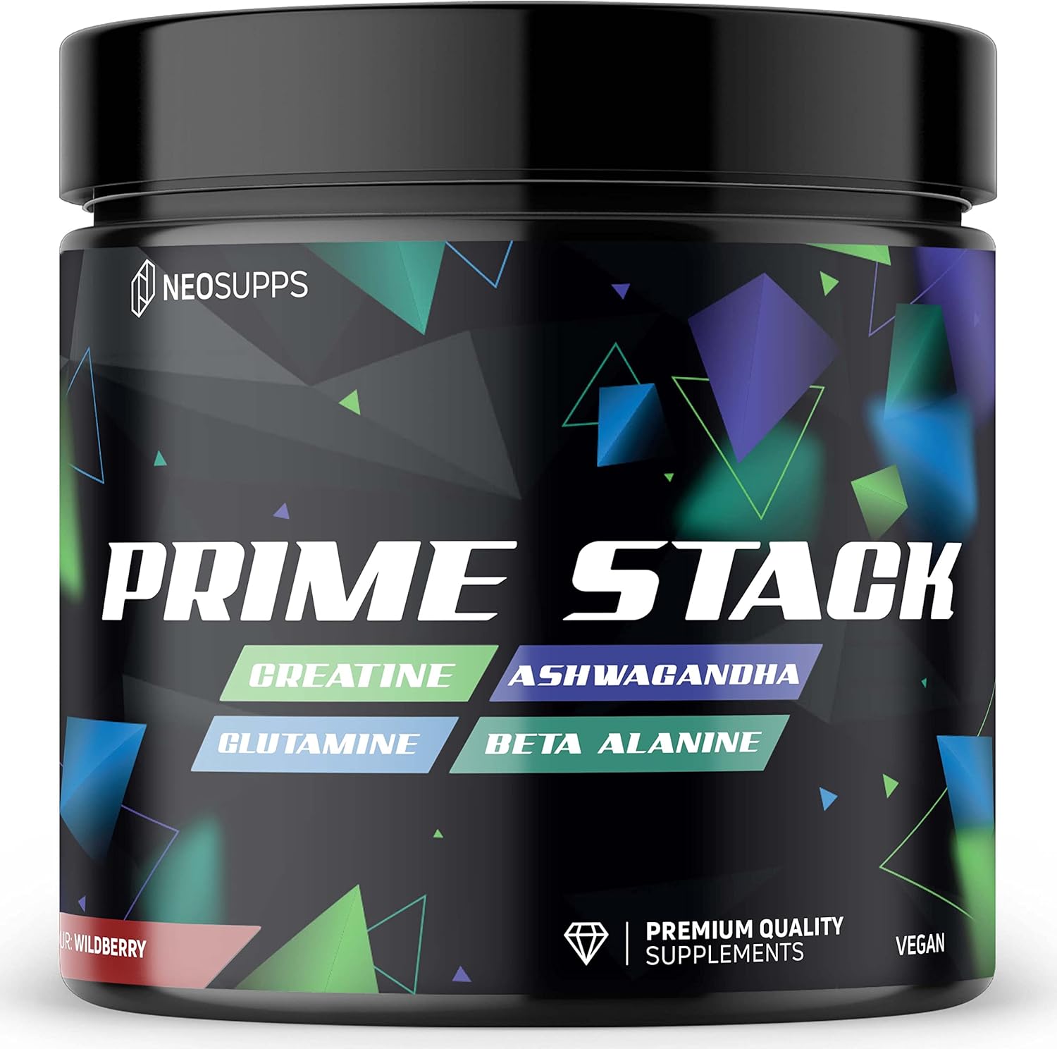 Neosupps Prime Stack - Wildberry, 450g - Muskelkraft I Regeneration I Leistungssteigerung ...
