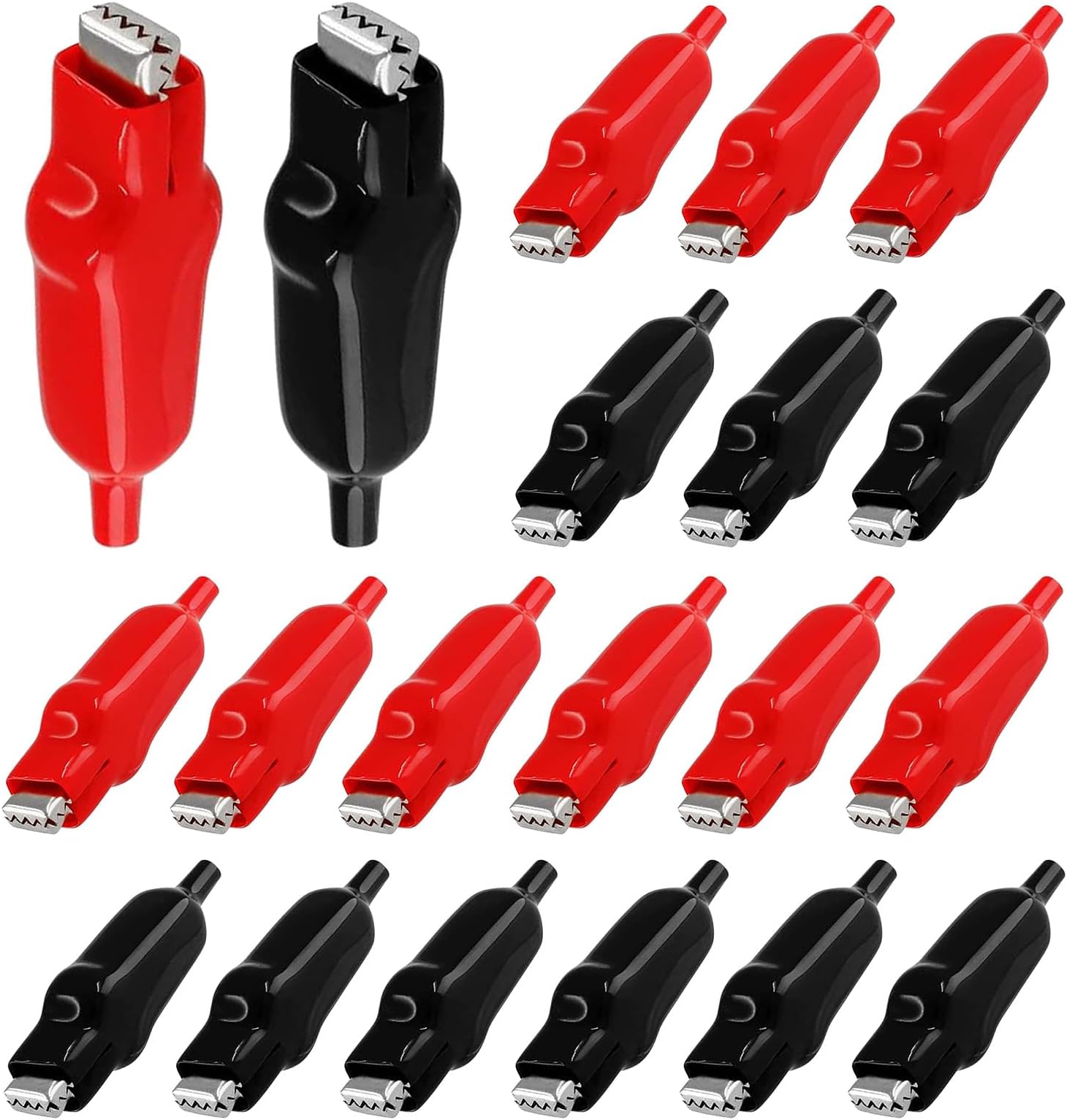 20A Insulated Alligator Clips Electric Circuit Test Testing Crocodile ...