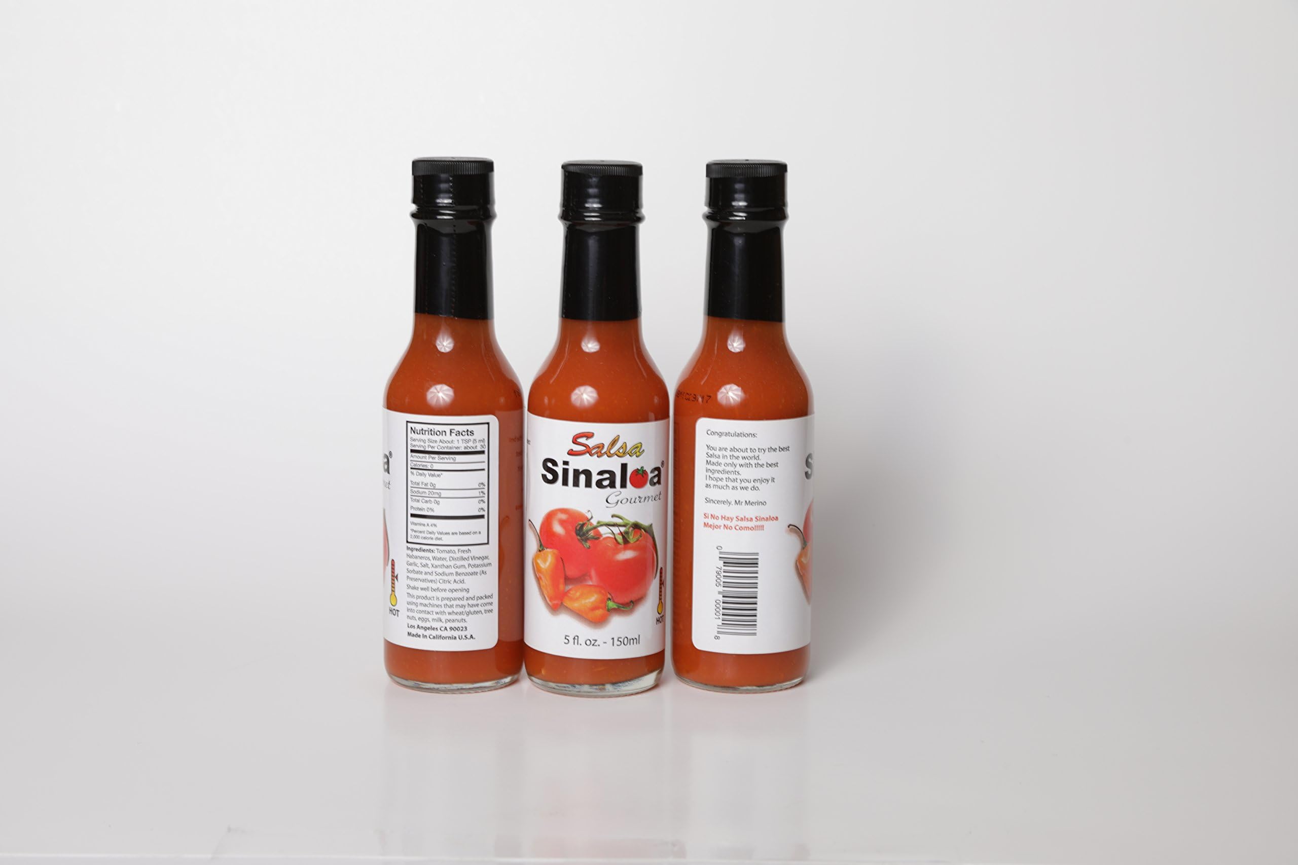 Amazon.com : Salsa Sinaloa Gourmet Hot Sauce set of 3 (3 Bottles ...