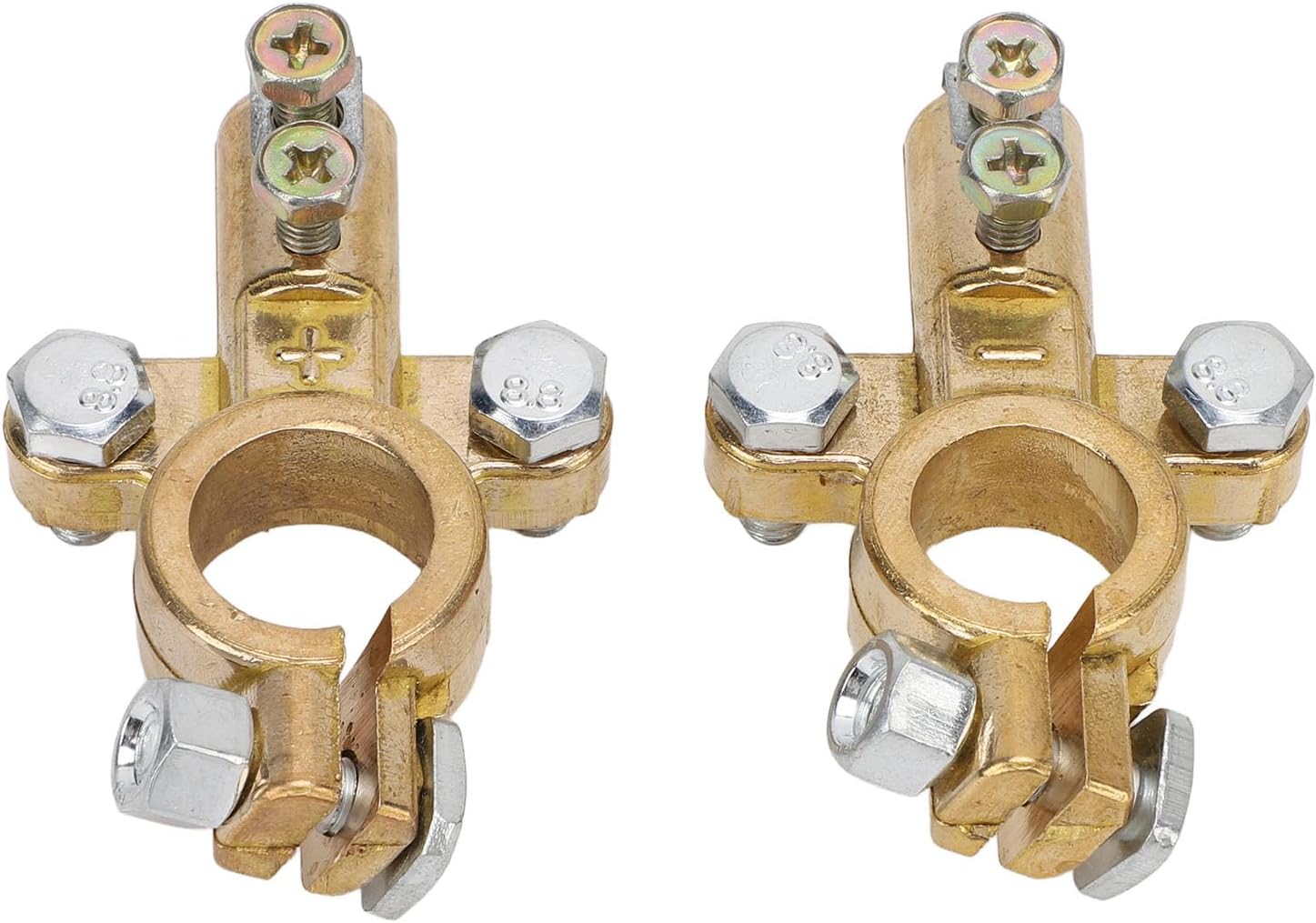 Amazon.com: Acouto Brass Battery Terminals, Heavy Duty Battery Terminal ...