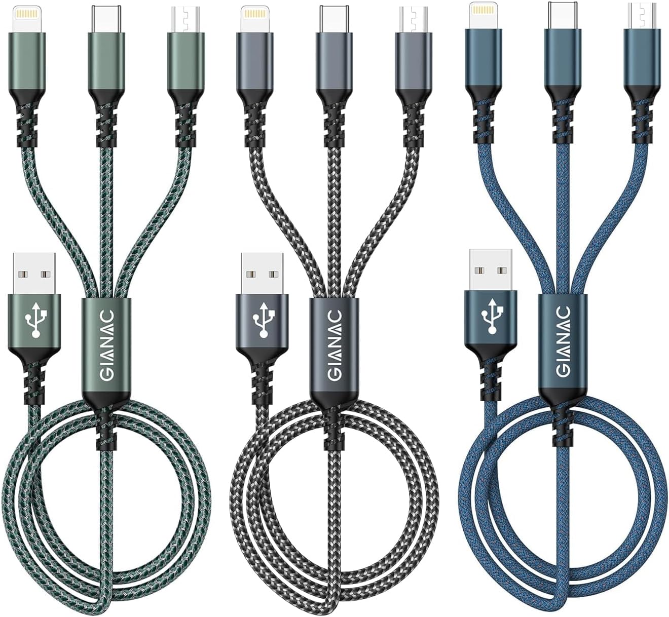 Sicotool Multi USB Adapter Kit Set Box, 60W Travel Cable Kit, Universal ...