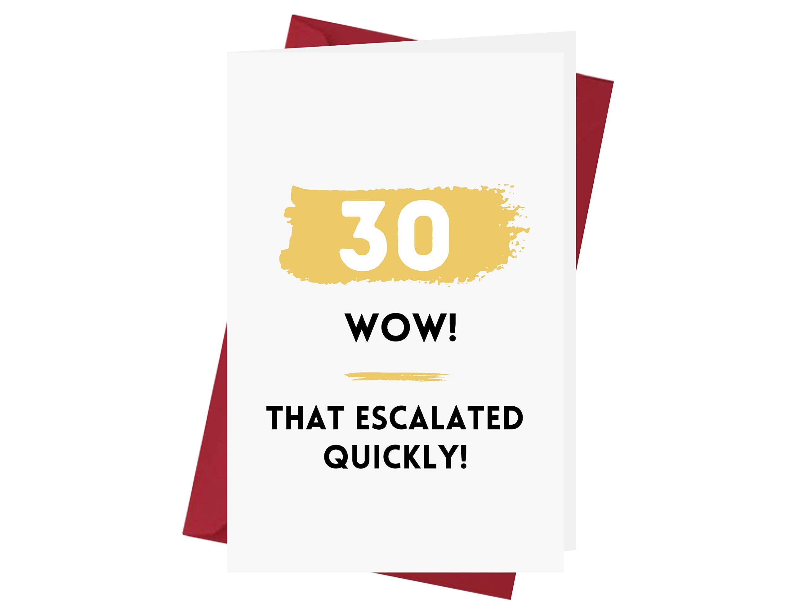 Buy Funny 30th Birthday Card – Comic 30 Years Old Anniversary Card for ...