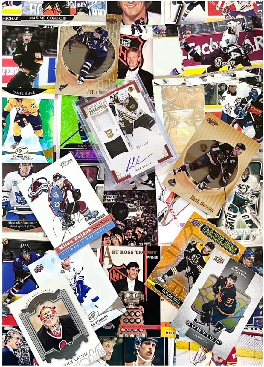 Amazon.com: Generic 100 Hockey Card Hot Pack Box with 1 Authentic ...