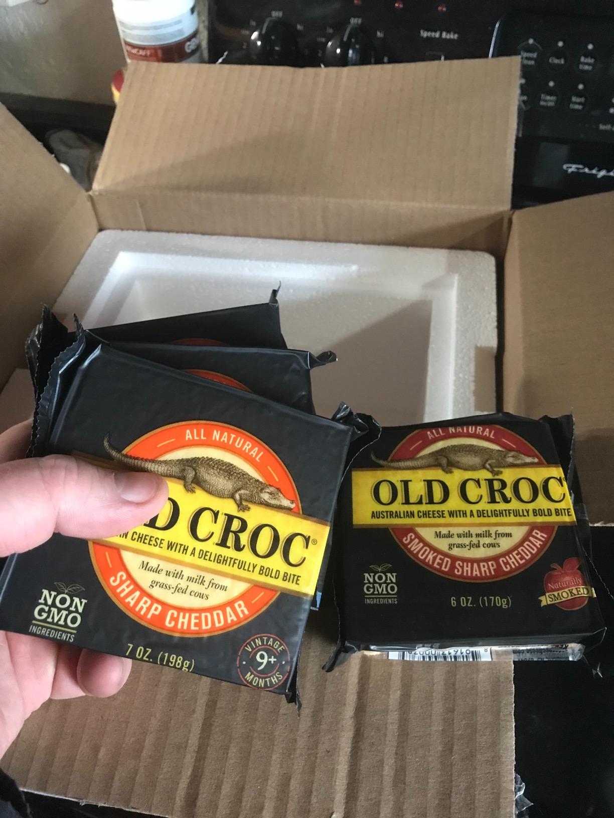 Amazon.com: Old Croc Old Croc Cheese Sharp cheddar, 7 oz : Grocery ...
