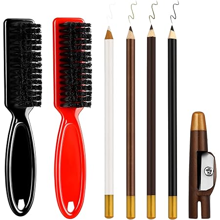 Amazon.com: NewBang 12PCS Barber Pencil Hairline Pencils Beard Guide ...