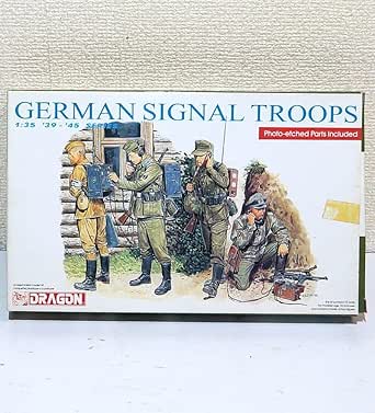Amazon.co.jp: ドラゴン DRAGON 1/35 ドイツ軍 通信兵 6053 WWⅡ 将校 通信 伝令 無線機 受話器 エッチング ...