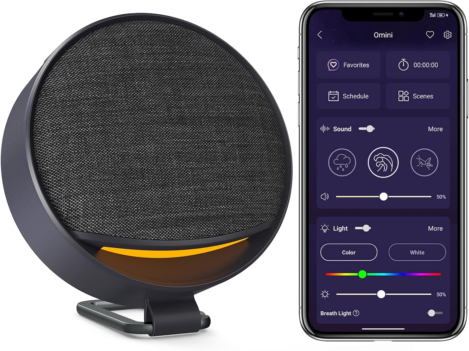 Amazon.com: White Noise Sound Machines with Light 200 Non Looping ...