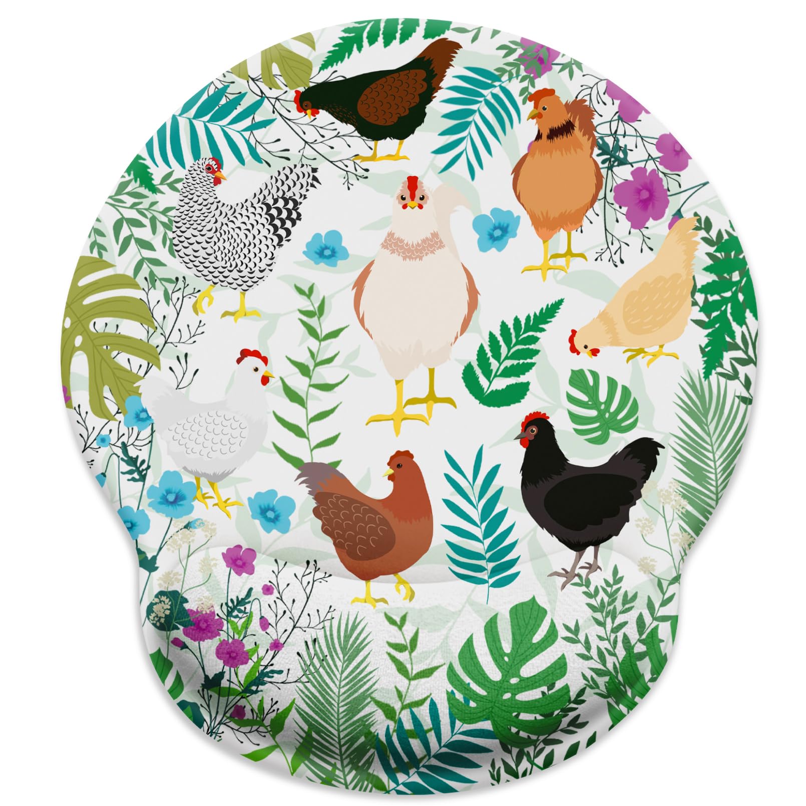 Amazon.com: LIMKRIAN Chicken Ergonomic Mouse Pad with Wrist Rest ...