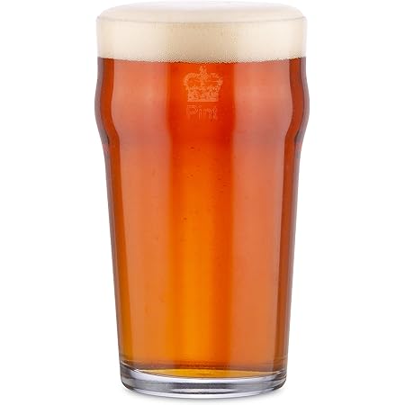 Amazon.com : Authentic British Imperial Pint nonic Glass with Etched ...