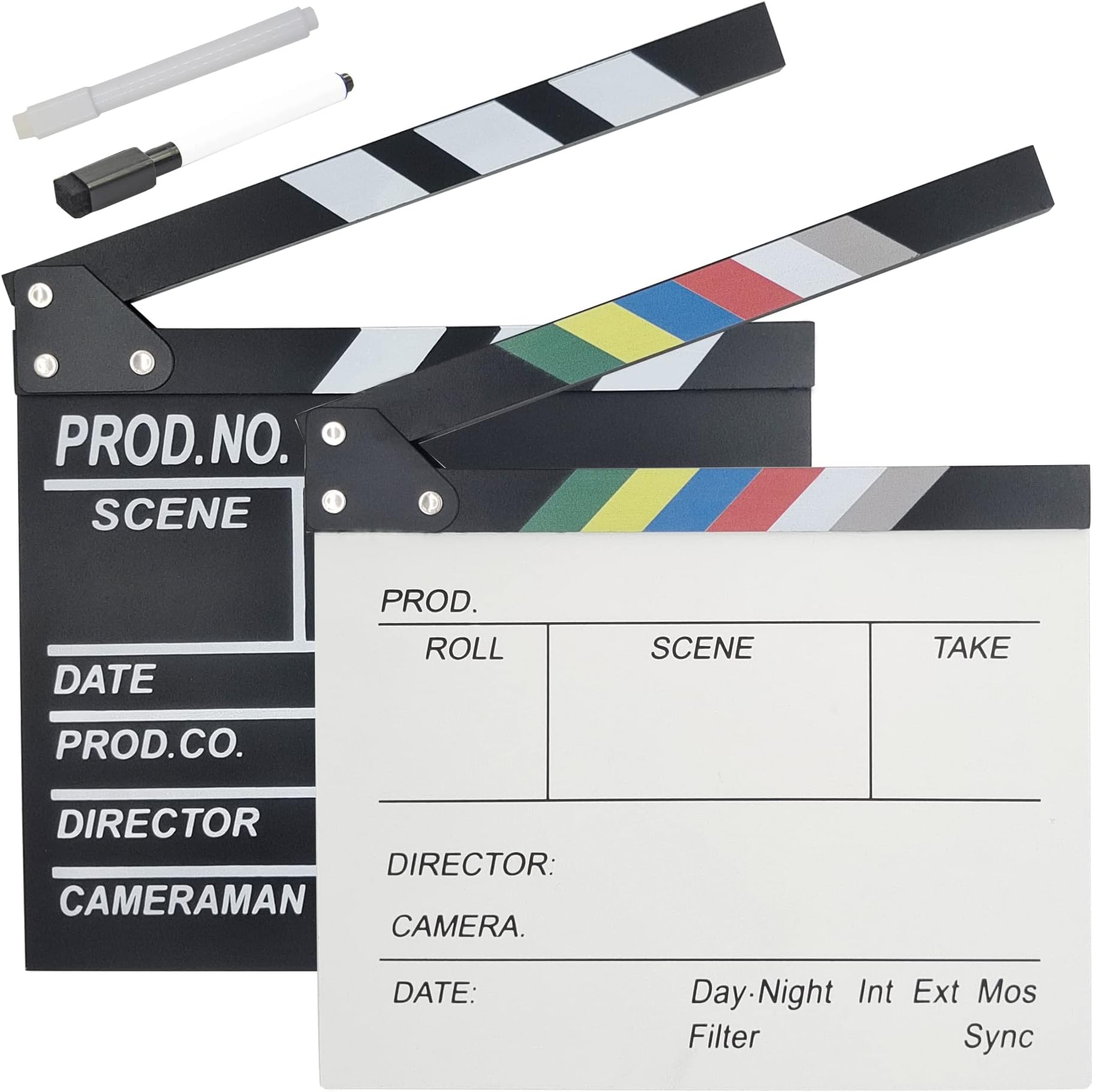 Amazon.com: LSYRIA 2 pcs Film Directors Clapboard 12"x11" Hollywood ...
