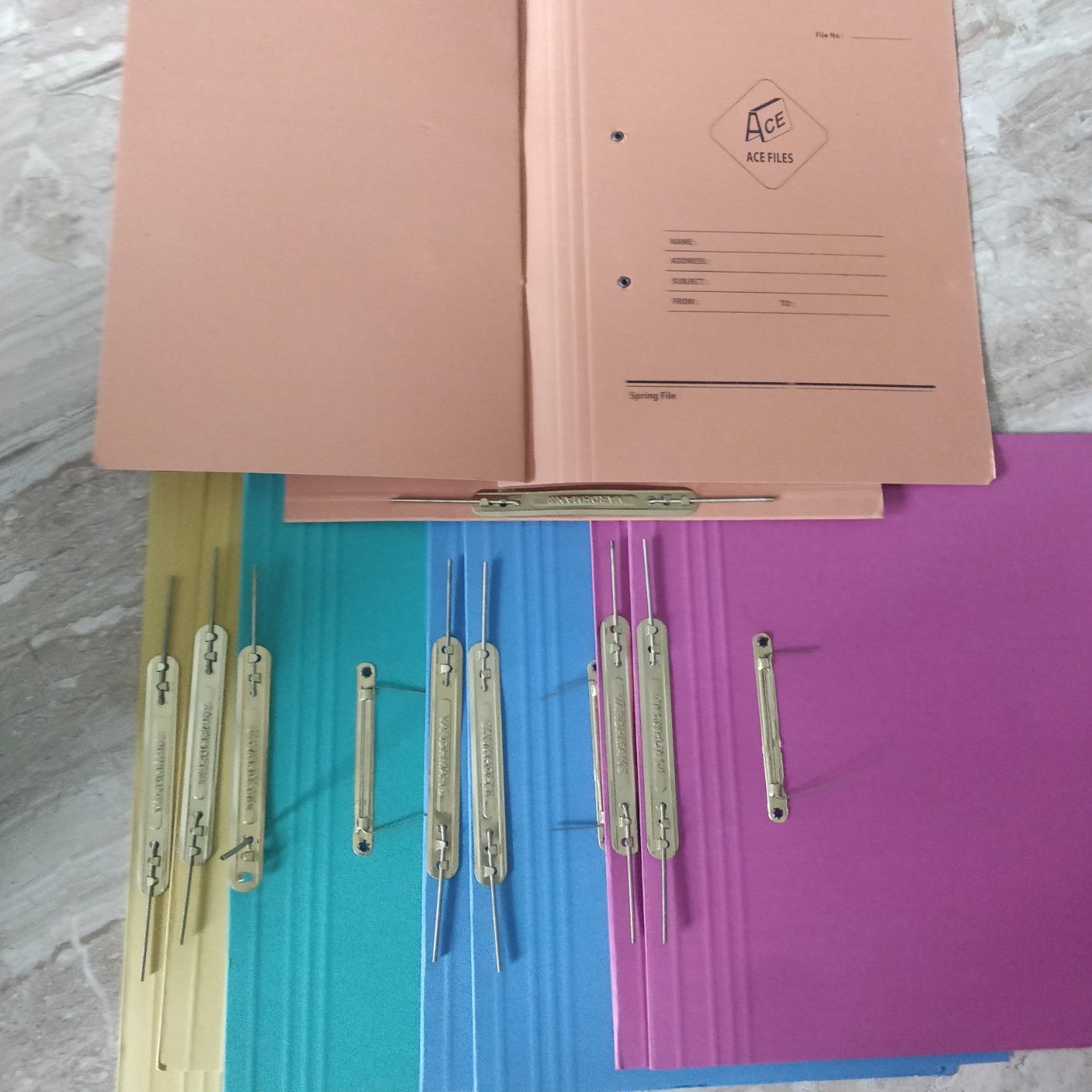 ACE Files Fileboard 540 GSM Spring File (Pack of 20) + 05 Brown A4 ...