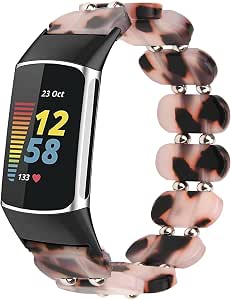 Amazon.com: Wongeto Compatible with fitbit Charge 5 Bands Women Men ...